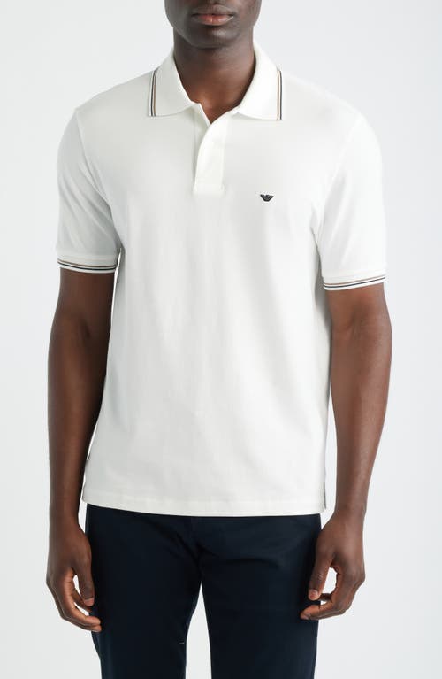 EMPORIO ARMANI tipped cotton polo shirt